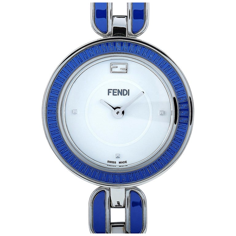 Fendi My Way Blue Ceramic Quartz Watch F357024003 For Sale at 1stDibs