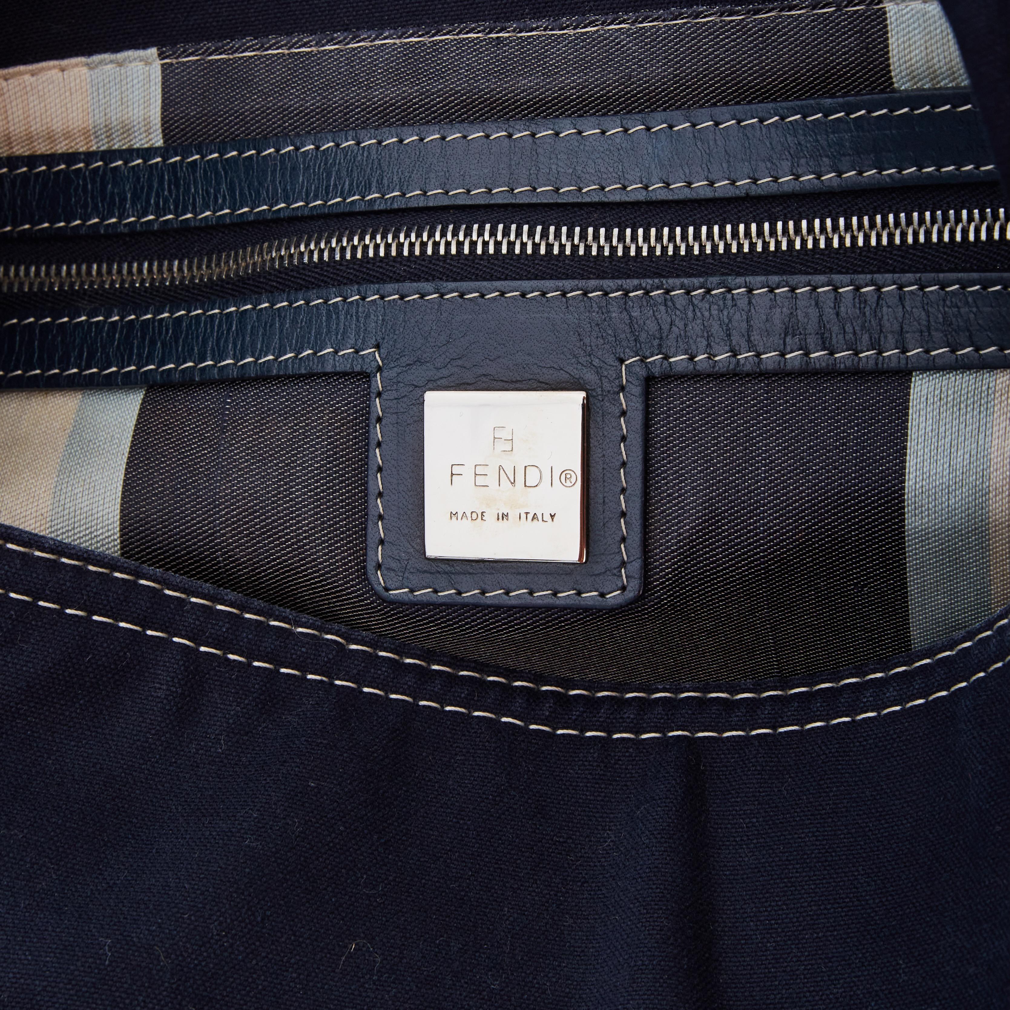 Fendi Navy Blue Forever Mama Baguette Shoulder Bag For Sale at 1stDibs | navy blue baguette bag ...