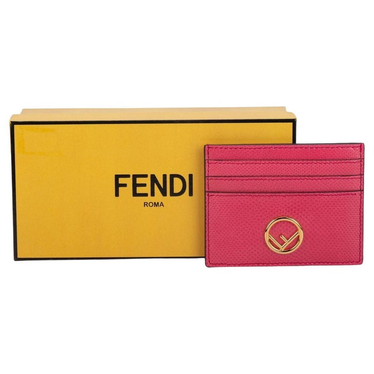 Fendi NIB Card Holder Pink For Sale at 1stDibs