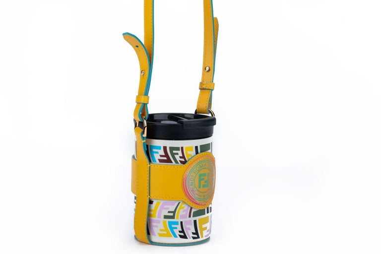 Fendi NIB Coffe Mug W/Crossbody Strap For Sale at 1stDibs