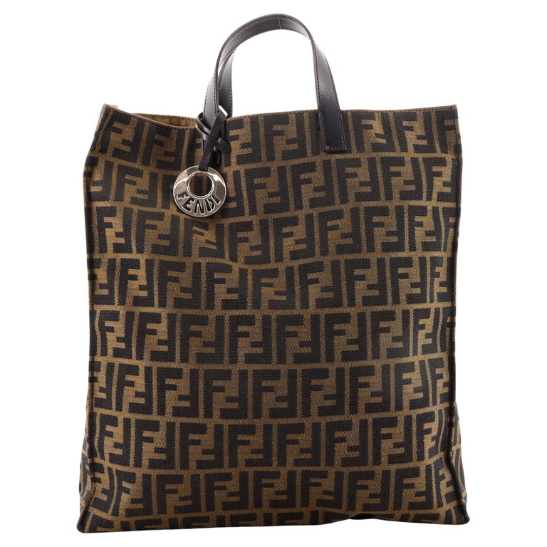 Fendi Open Shopping Tote Zucca Canvas Tall at 1stDibs