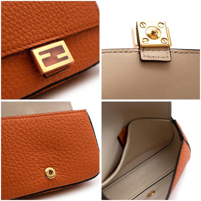 Fendi Orange Leather Nano Baguette Charm at 1stDibs | fendi nano baguette