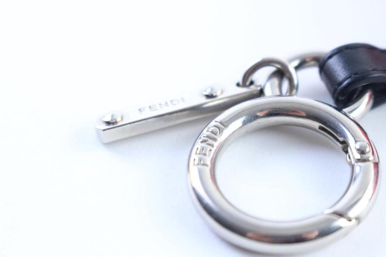 Fendi Orange Monster Bug Eye Fox Fur Ball Keychain and Bag Charm ...