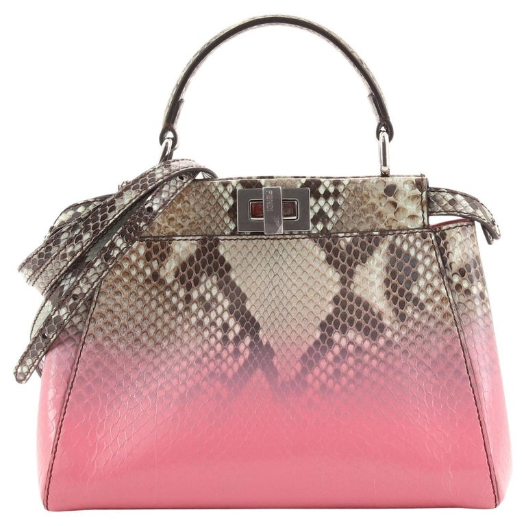 Fendi Peekaboo Bag Python Mini at 1stDibs