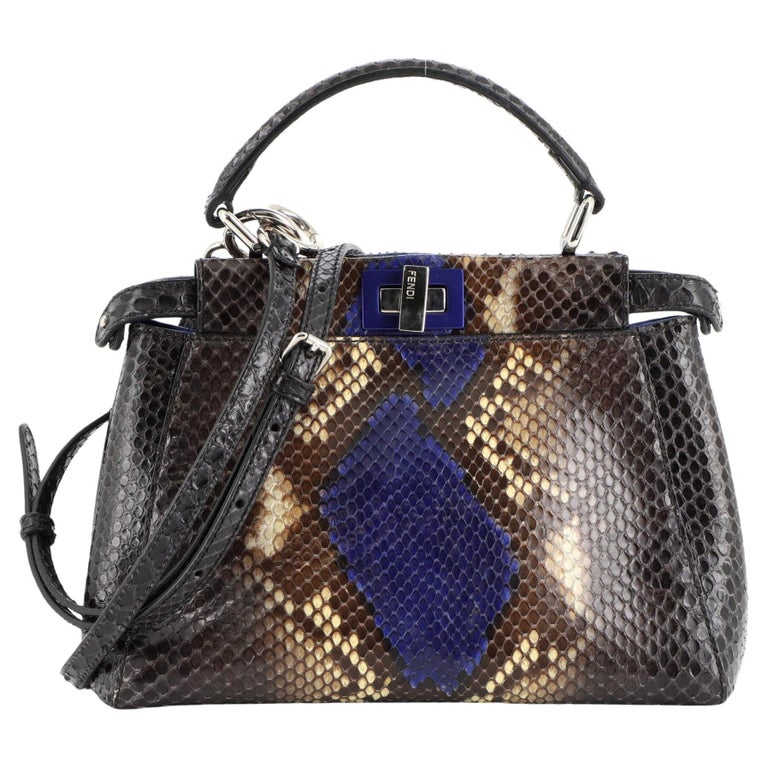 Fendi Peekaboo Bag Python Mini at 1stDibs