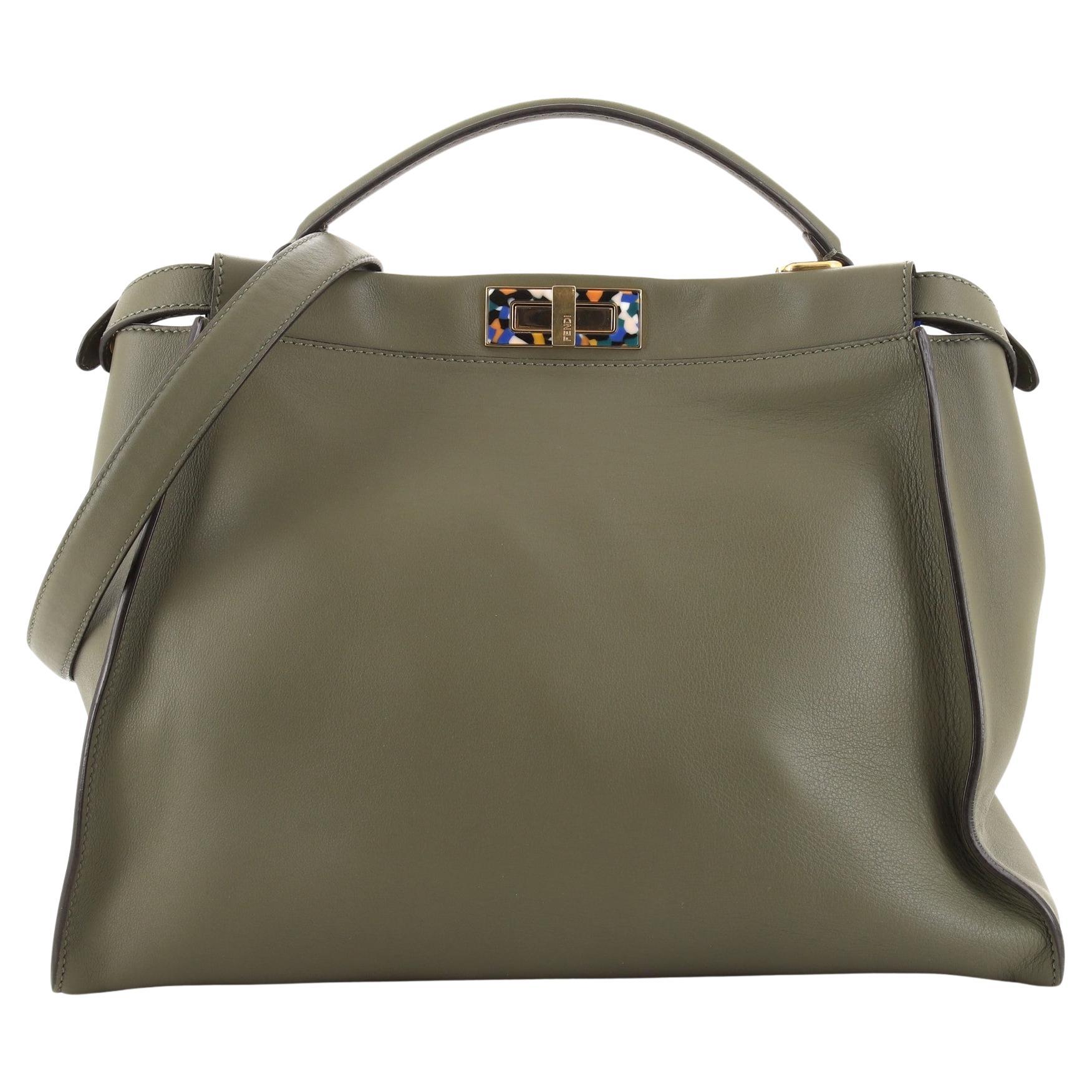 FENDI Gray Grey Suede TO YOU BAG Mini Duffle MIRRORED Handbag at ...