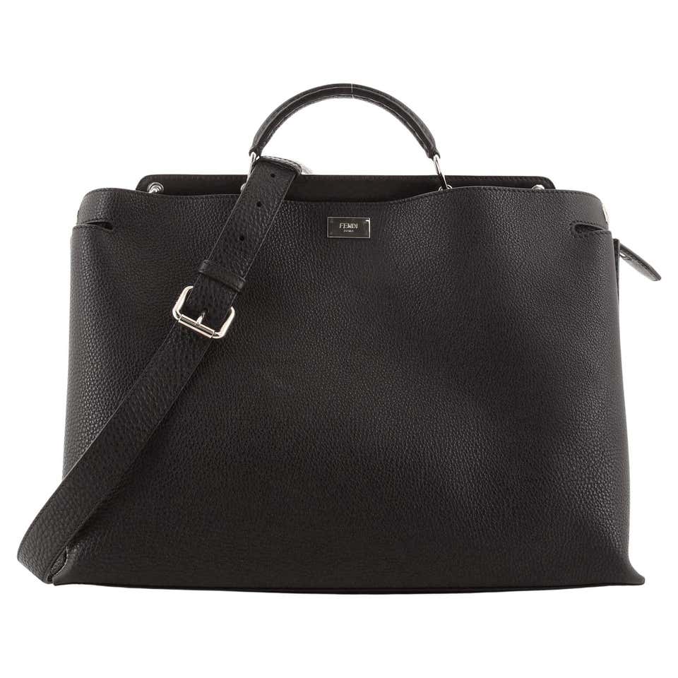 Fendi Peekaboo Iconic Essential Bag Leather Large At 1stdibs