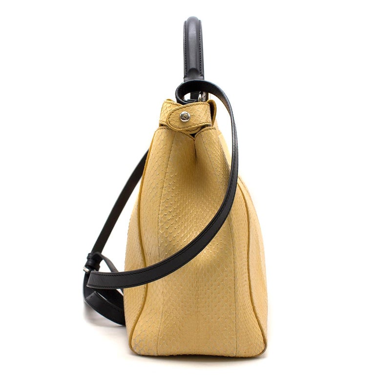 Fendi Peekaboo Regular Lemon Yellow Handbag at 1stDibs | lemon yellow ...