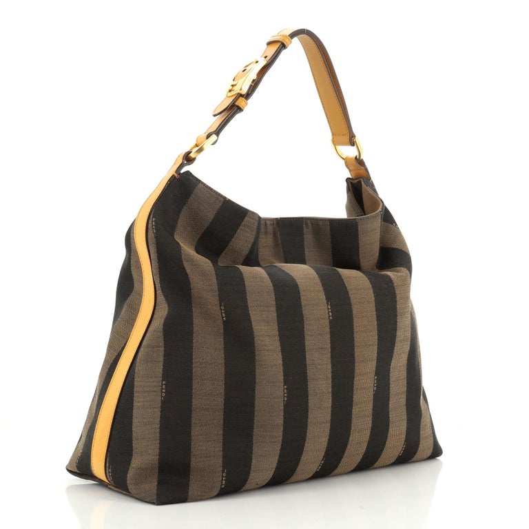 Fendi Pequin Hobo Canvas at 1stDibs