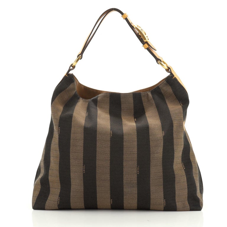 Fendi Pequin Hobo Canvas at 1stDibs