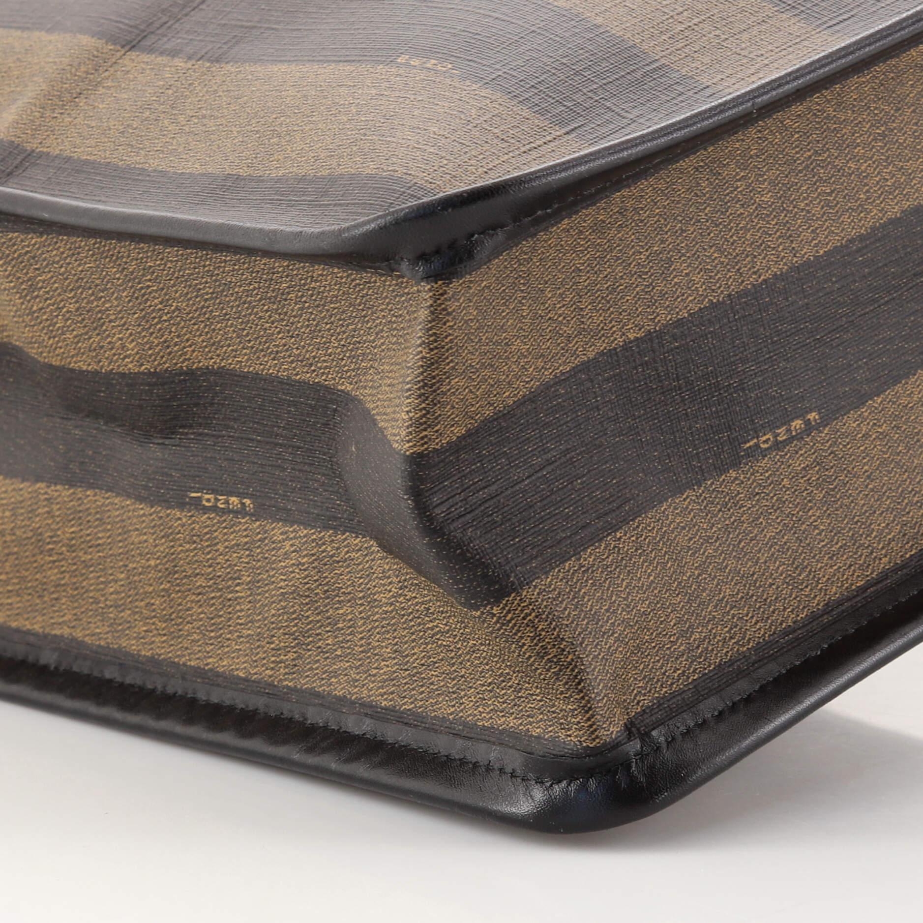 Fendi Pequin Tote Coated Canvas Large at 1stDibs