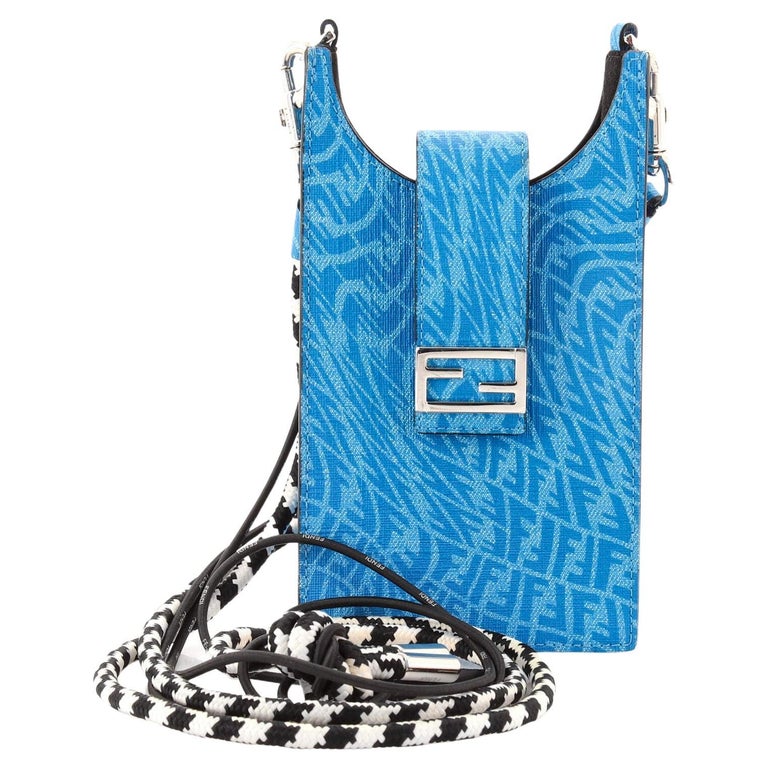 Fendi Phone Holder Bag Vertigo Zucca Leather at 1stDibs
