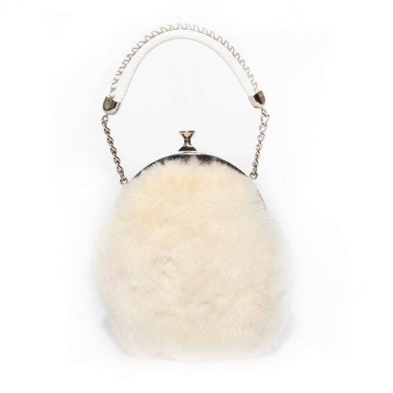 Fendi Rabbit Fur Frame Handbag at 1stDibs