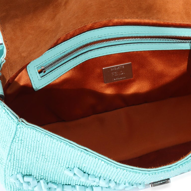 Fendi Re-Edition Turquoise Stone Bead Baguette For Sale at 1stDibs