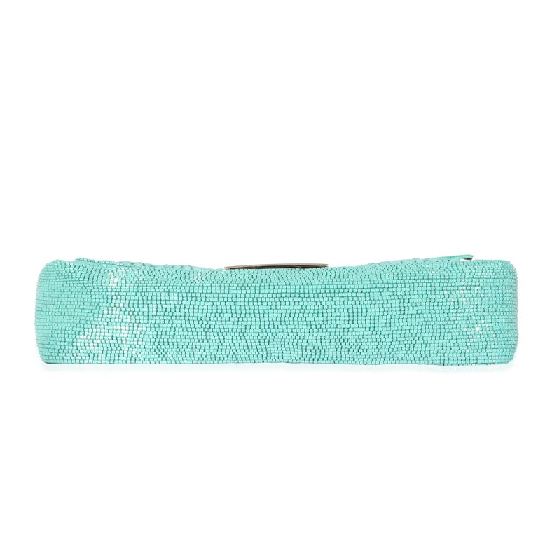 Fendi Re-Edition Turquoise Stone Bead Baguette For Sale at 1stDibs