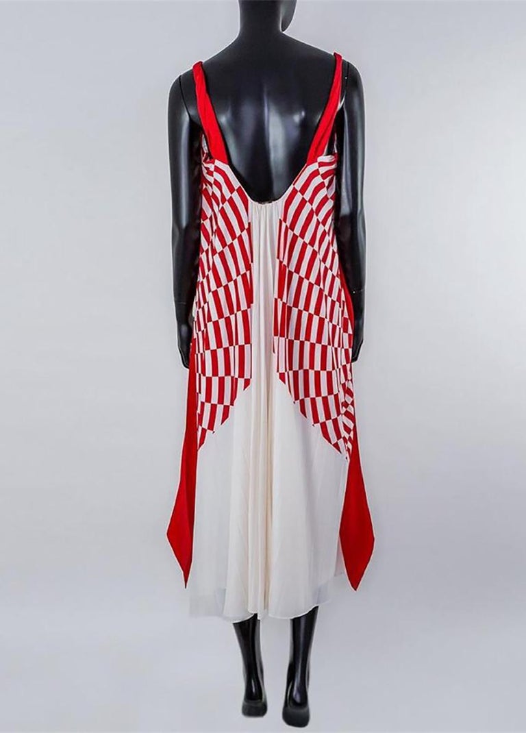FENDI RED and WHITE CHECKERED DETAILS DRESS size 38 - XS at 1stDibs ...