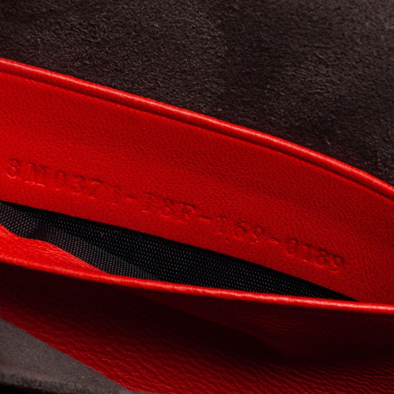 Fendi Red Lipstick Quilted Leather Micro Double Baguette Bag For Sale ...