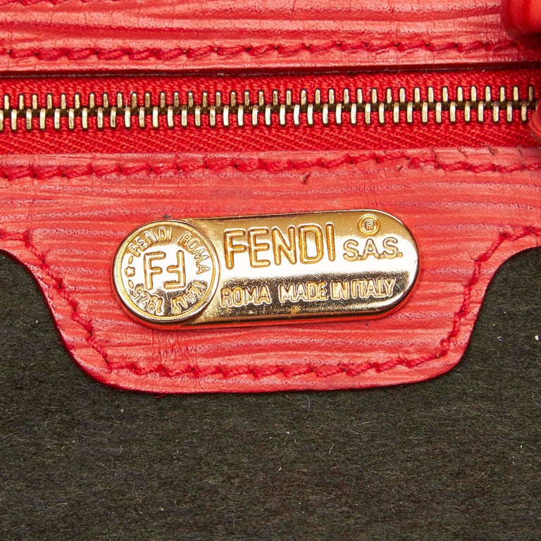Fendi Red Other Faux Fur Tote Italy For Sale at 1stDibs