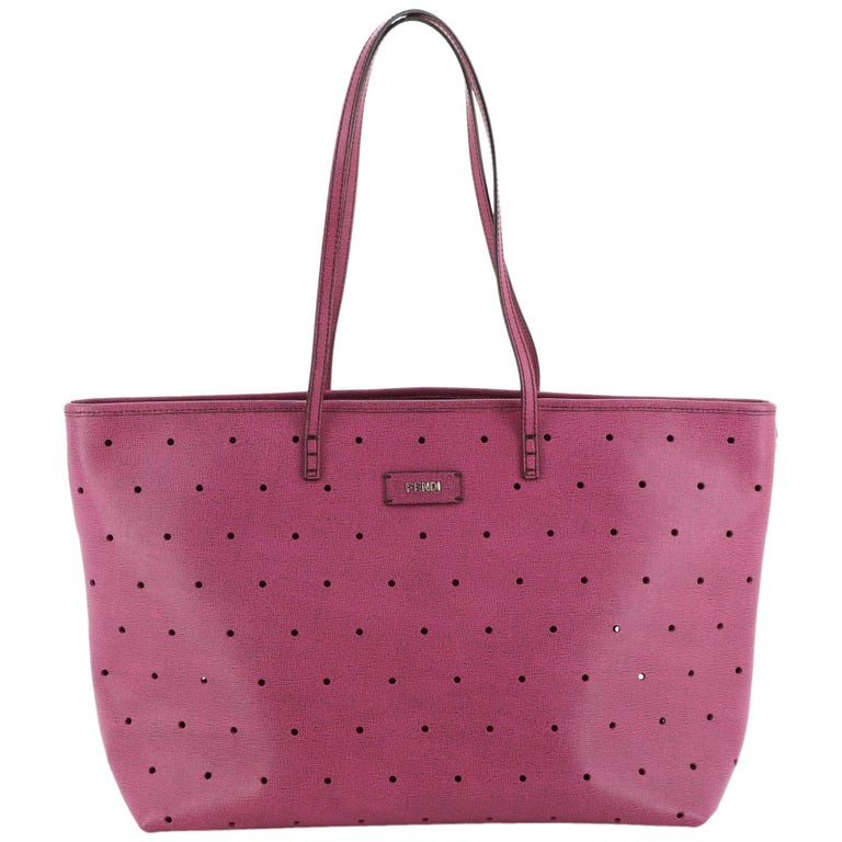 Fendi Roll Tote Perforated Leather Large at 1stDibs