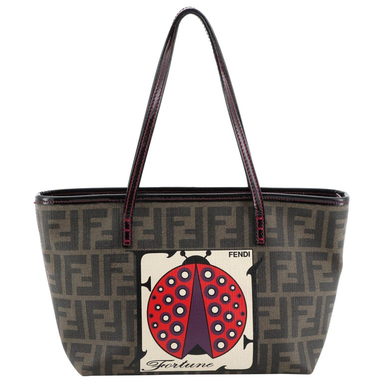Fendi Roll Tote Printed Zucca Coated Canvas Small at 1stDibs