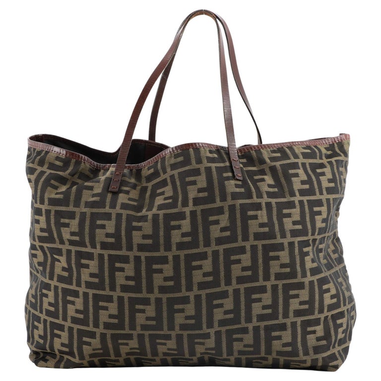 Fendi Roll Tote Zucca Canvas Medium at 1stDibs