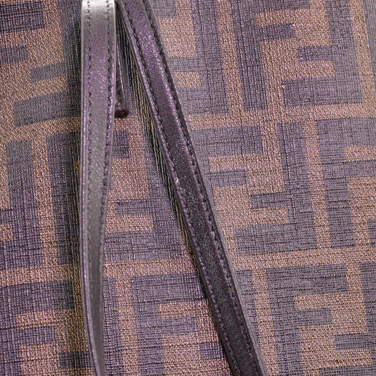 Fendi Roll Tote Zucca Coated Canvas Medium at 1stDibs