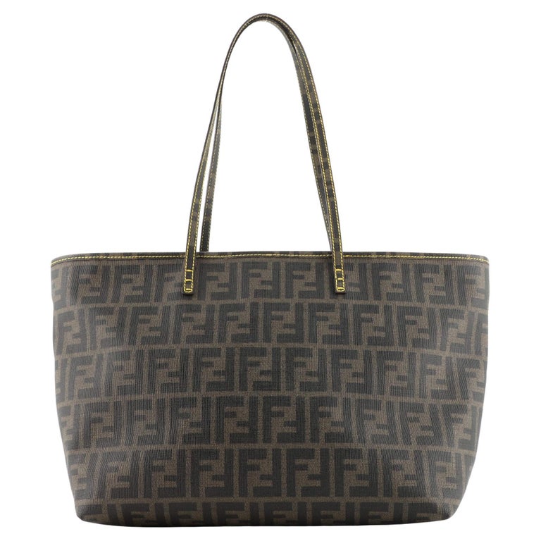 Fendi Roll Tote Zucca Coated Canvas Medium at 1stDibs