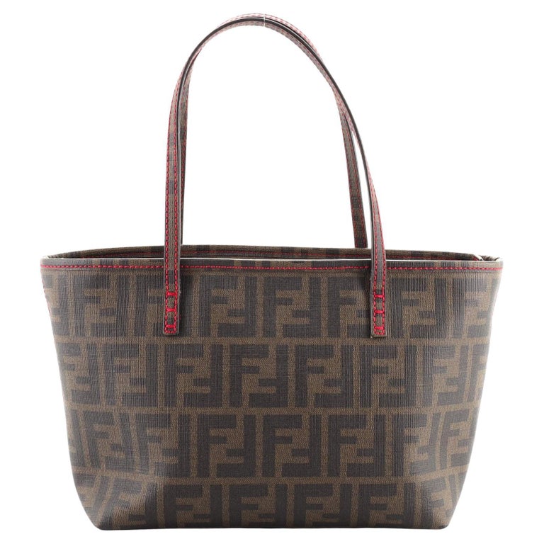 Fendi Roll Tote Zucca Coated Canvas Small at 1stDibs