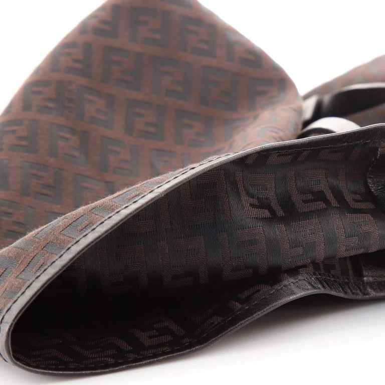 Fendi Roll Tote Zucchino Canvas Large For Sale at 1stDibs