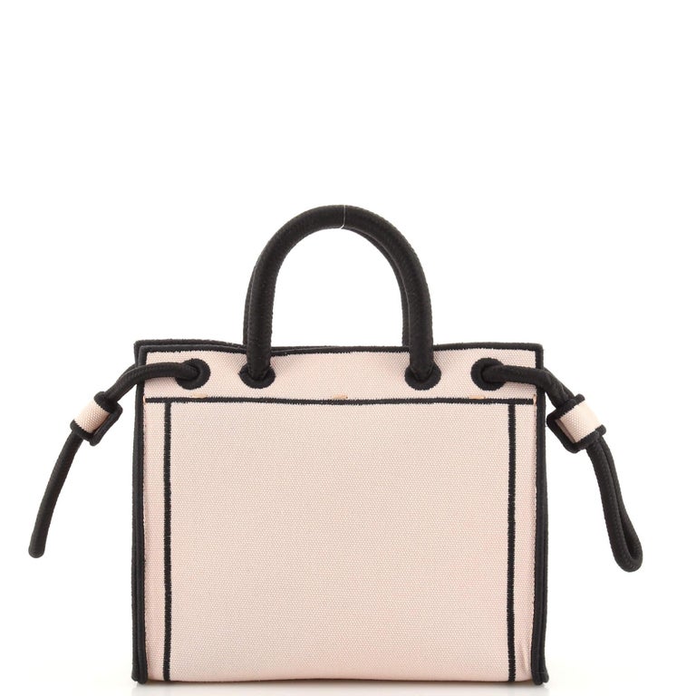 Fendi Roma Shopper Tote Canvas Mini For Sale at 1stDibs