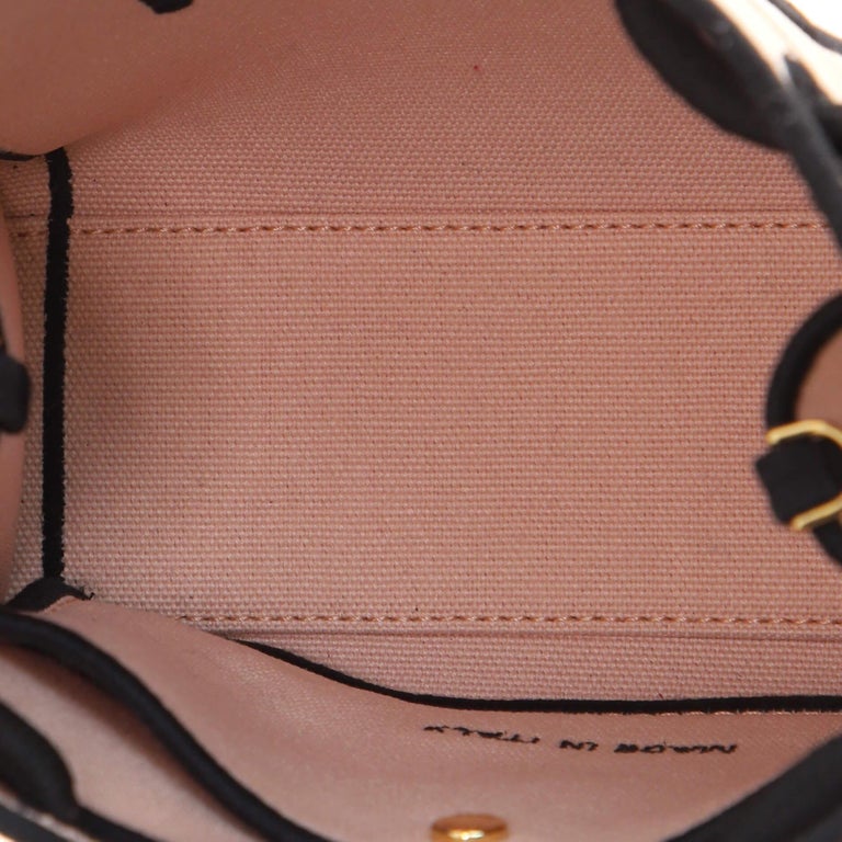 Fendi Roma Shopper Tote Canvas Mini For Sale at 1stDibs