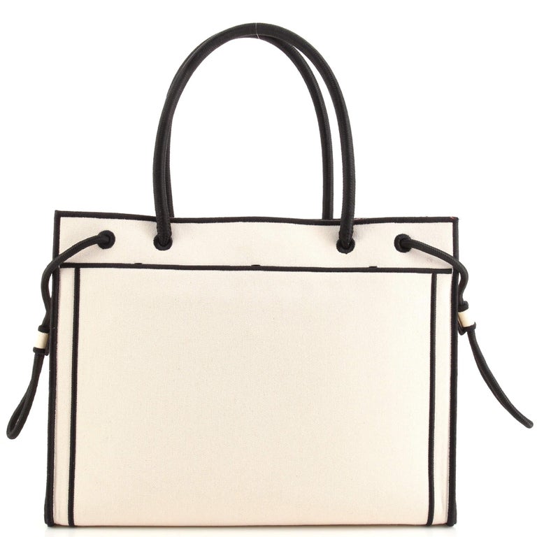 Fendi Roma Shopper Tote Canvas Small For Sale at 1stDibs
