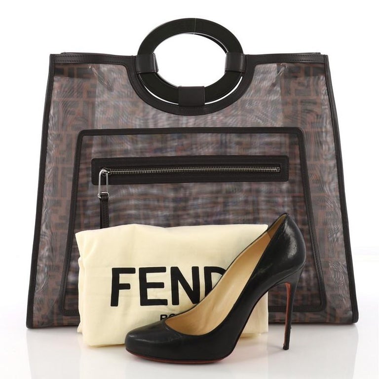 Fendi Runaway Tote Zucca Mesh Large at 1stDibs