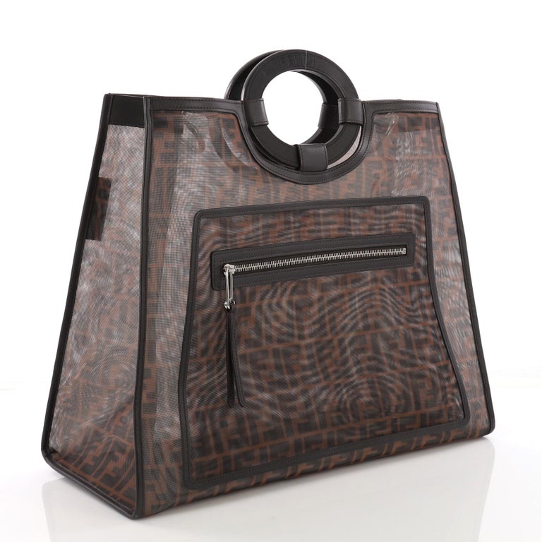 Fendi Runaway Tote Zucca Mesh Large at 1stDibs
