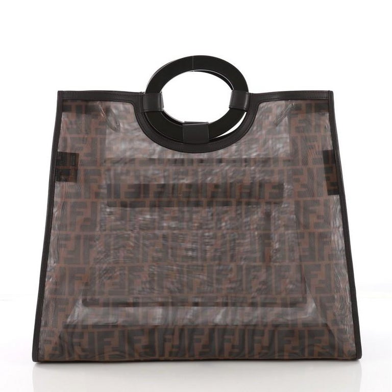 Fendi Runaway Tote Zucca Mesh Large at 1stDibs