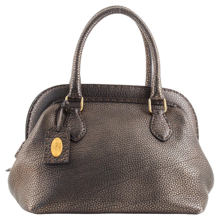 Fendi Selleria Frame Doctor Bag Leather Small For Sale at 1stDibs