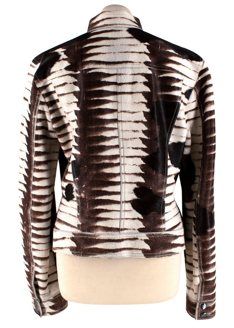 Fendi Selleria Numbered Edition Pony Hair Jacket - Size M For Sale at ...