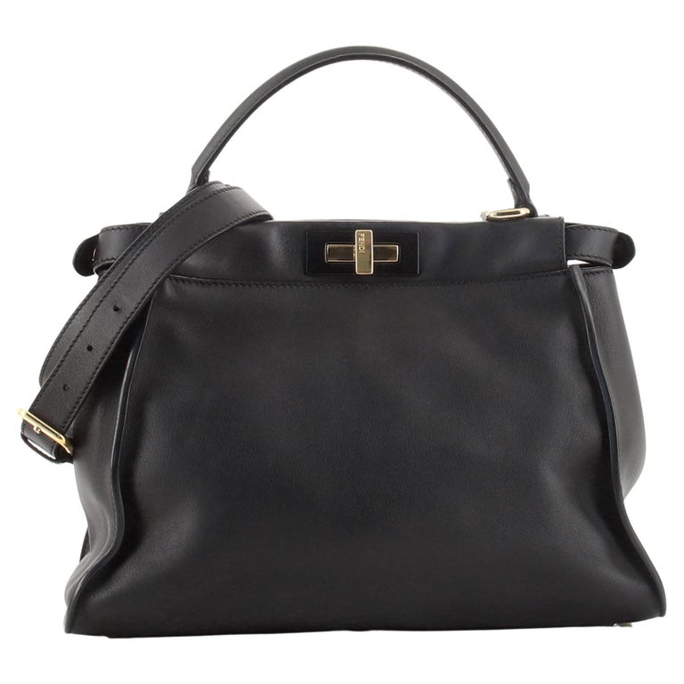 Fendi Selleria Peekaboo Bag Rigid Leather Regular At 1stdibs