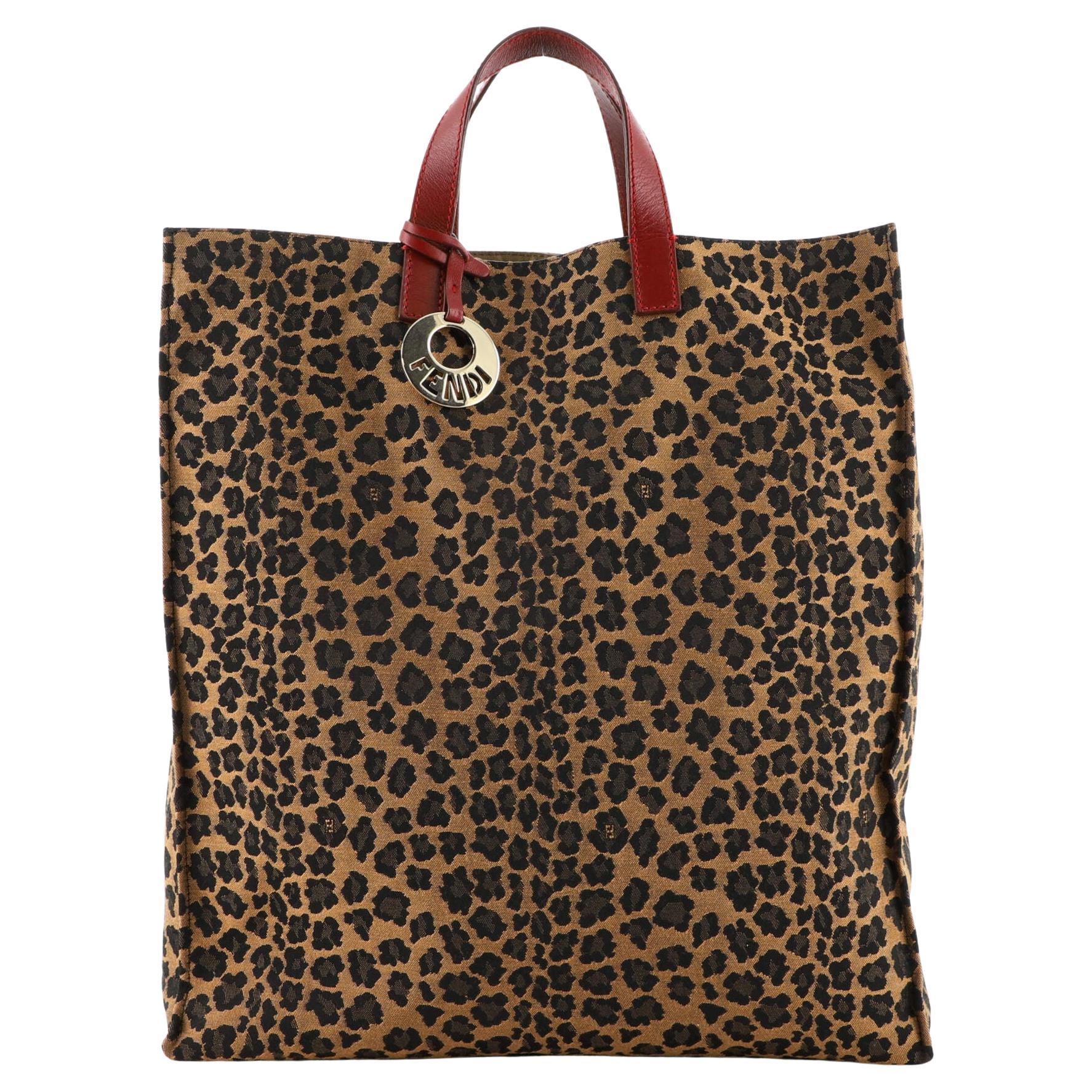 Vintage Authentic Fendi Black Jacquard Fabric Zucchino Shoulder Bag ...