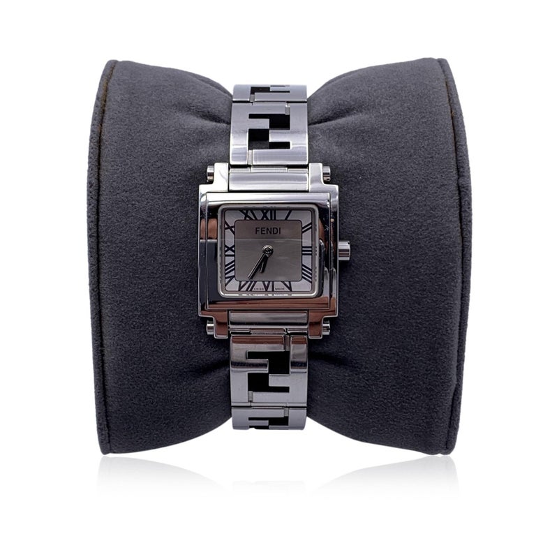 Fendi Stainless Steel 6000 L Logo Ladies Wrist Watch Silver Dial For ...