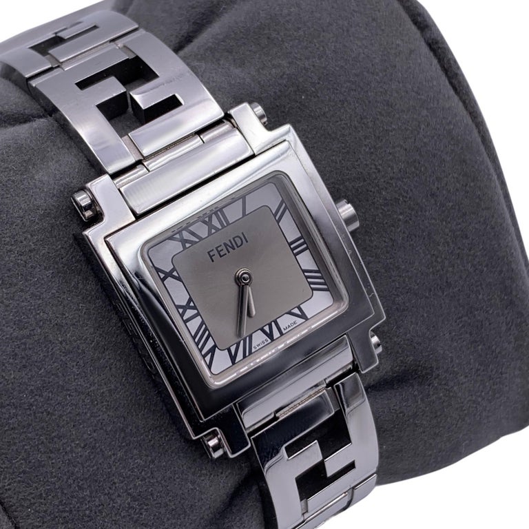 Fendi Stainless Steel 6000 L Logo Ladies Wrist Watch Silver Dial For ...