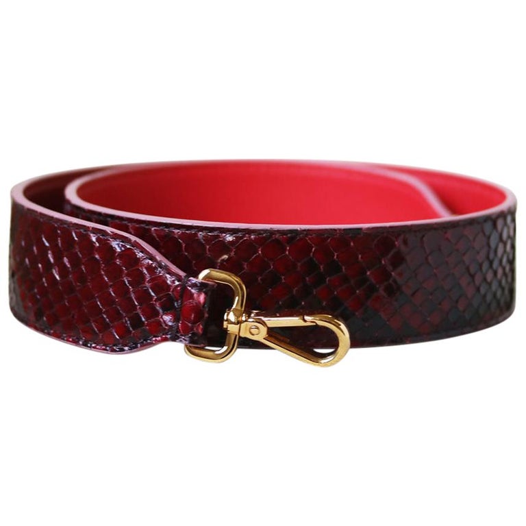 Fendi Strap You Python and Leather Bag Strap at 1stDibs | fendi python ...