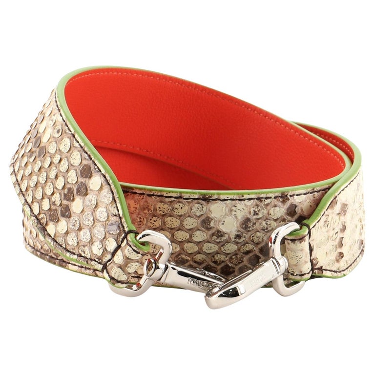 Fendi Strap You Shoulder Strap Python and Leather Brown, Green, Neutral ...