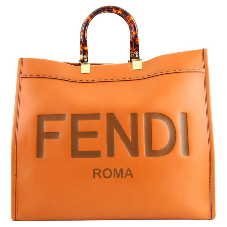 Fendi Sunshine Shopper Tote Leather Large For Sale at 1stDibs