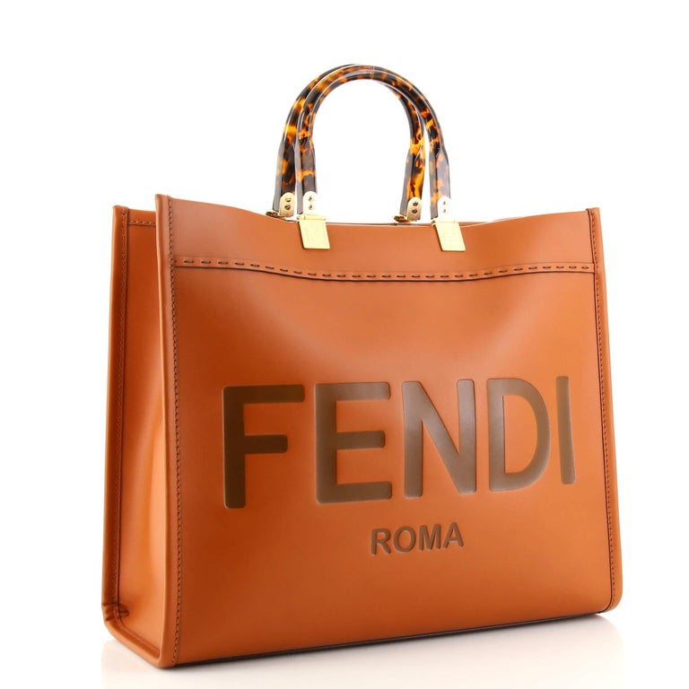 Fendi Sunshine Shopper Tote Leather Medium at 1stDibs