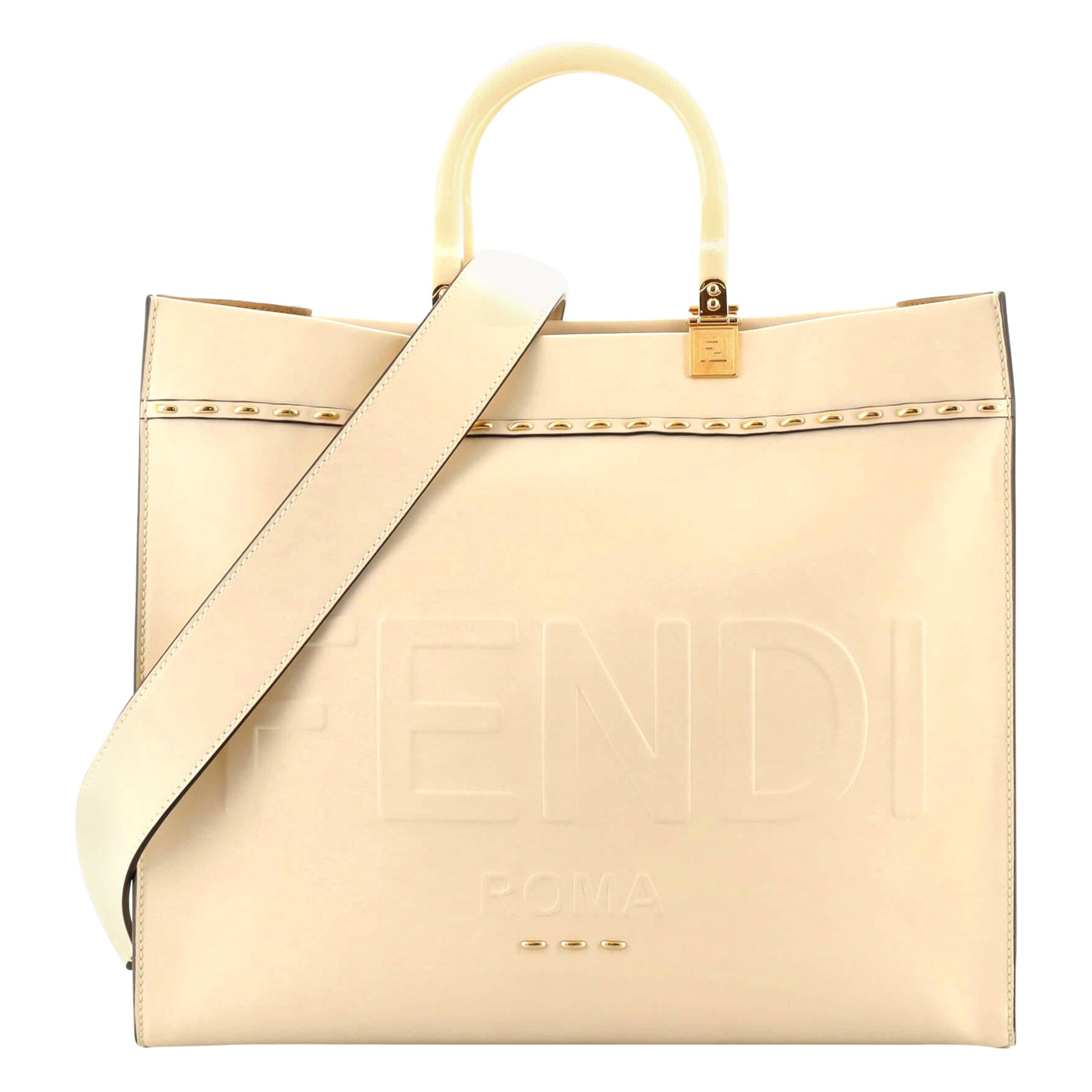 Fendi Sunshine Shopper Tote Leather Medium at 1stDibs