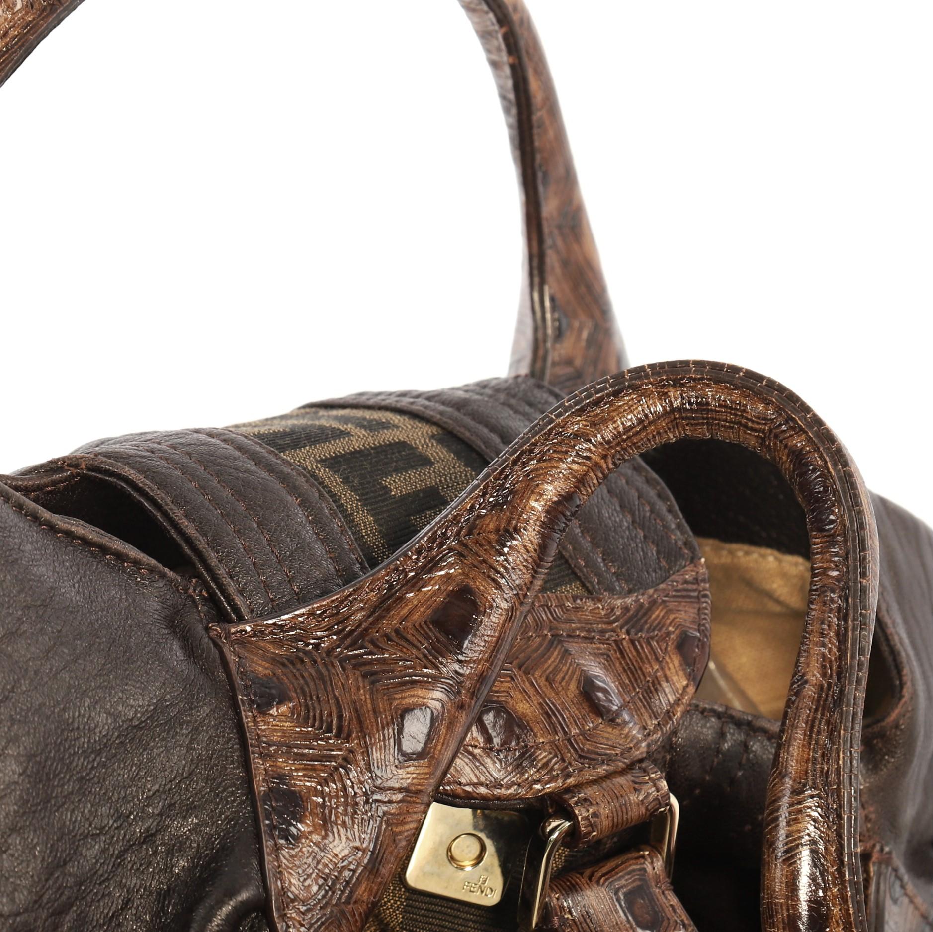 Fendi Tortoise Spy Bag Zucca Canvas and Leather Mini at 1stDibs | fendi ...