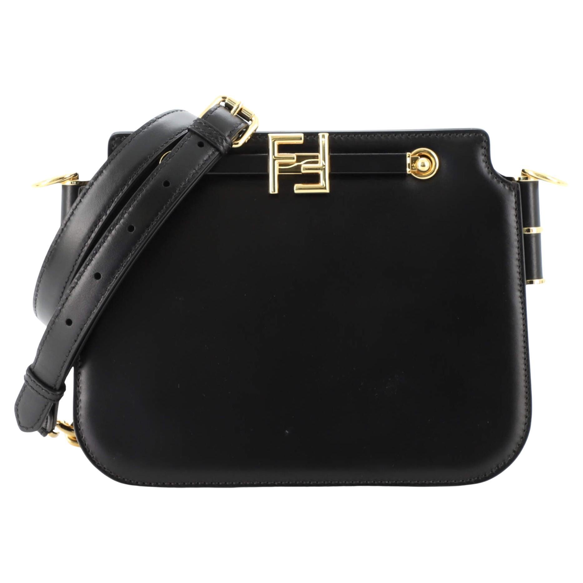Fendi Touch Shoulder Bag Leather For Sale at 1stDibs