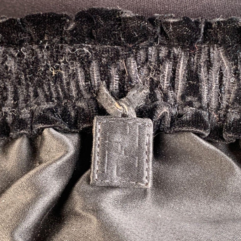 Fendi Vintage Black Satin Evening Crossbody Bag For Sale at 1stDibs