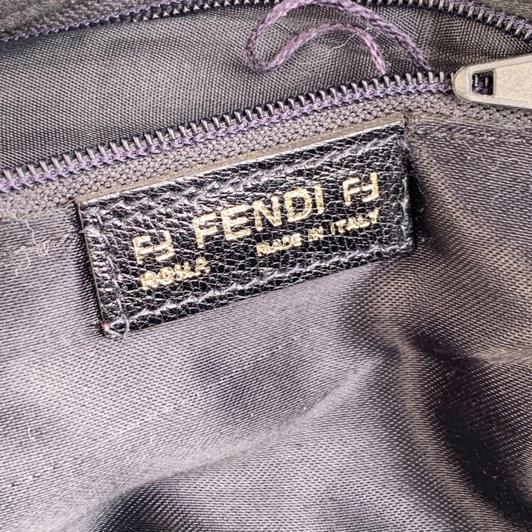 Fendi Vintage Black Satin Evening Crossbody Bag For Sale at 1stDibs